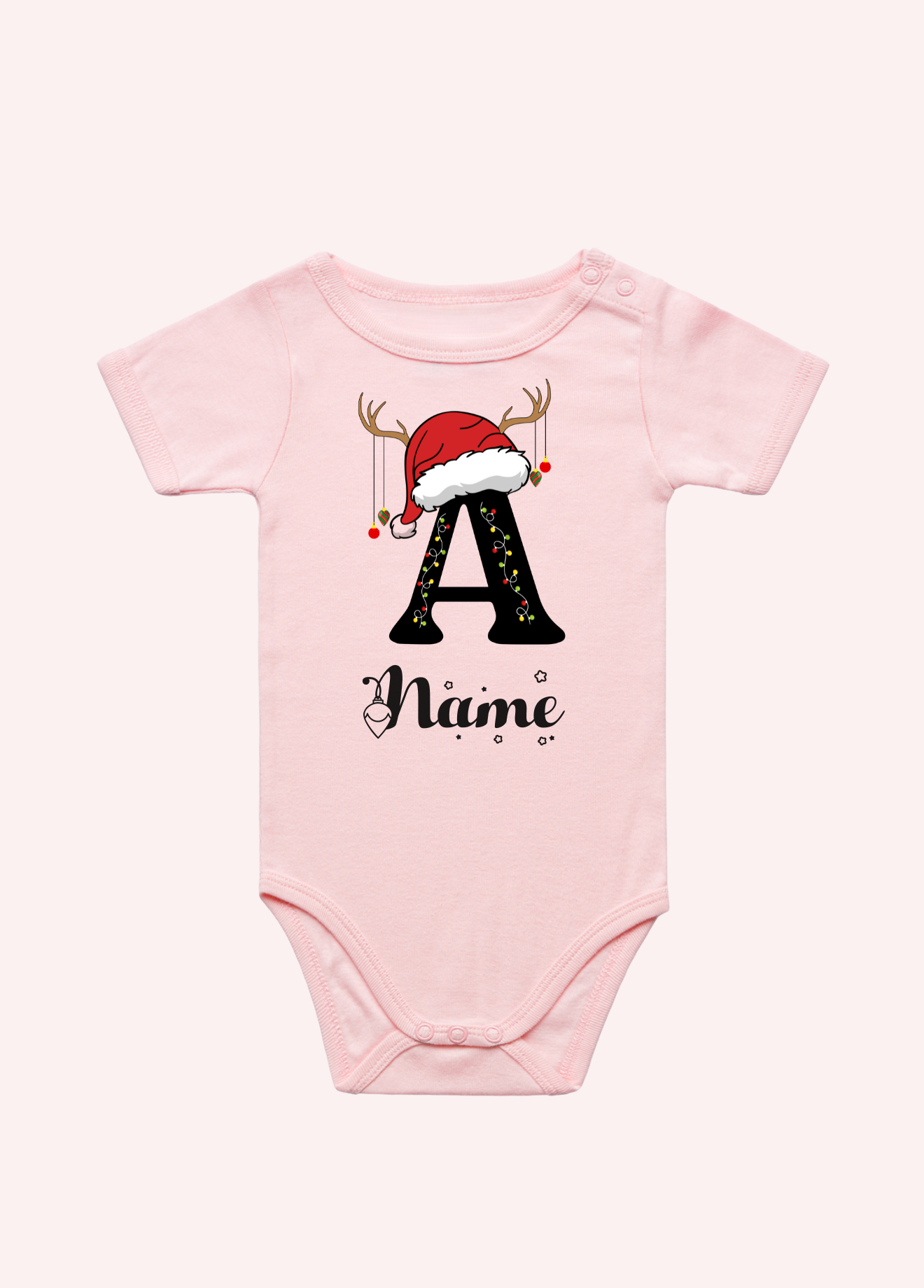 CUSTOM CHRISTMAS ONE PIECE WITH NAME – Toots Kids