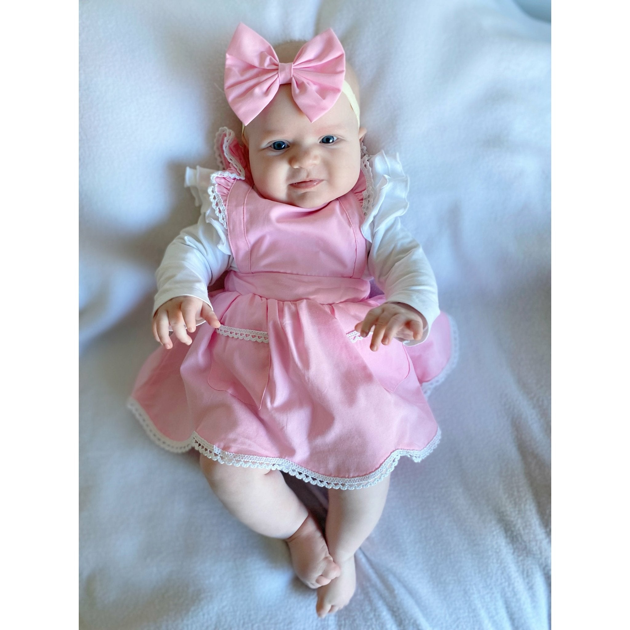 PINK FLUTTER PINNY – Toots Kids