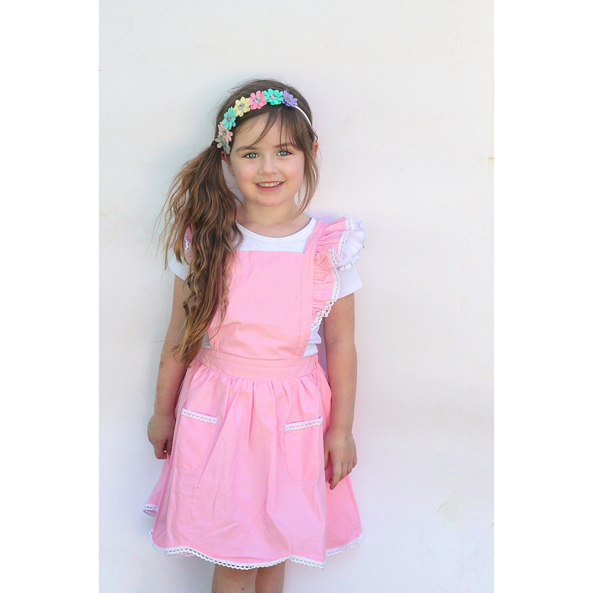 PINK FLUTTER PINNY – Toots Kids