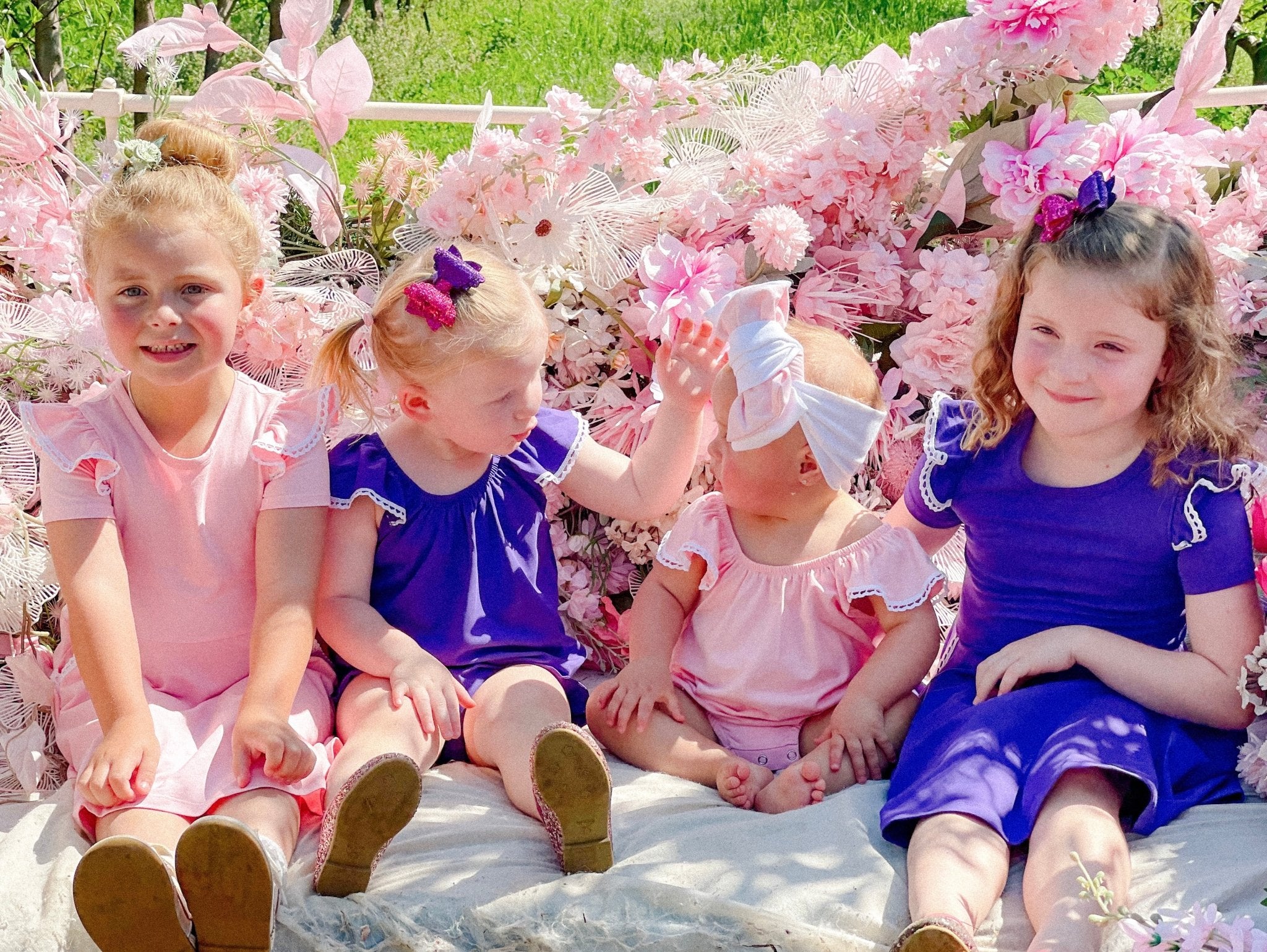 ULTRA VIOLET TWIRLY GIRL DRESS – Toots Kids